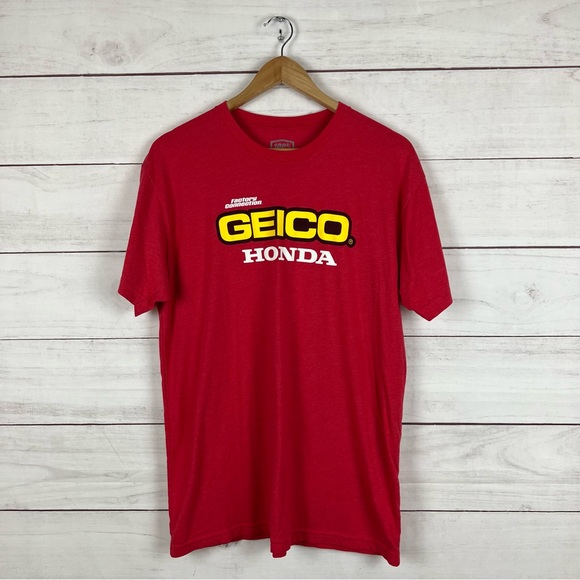 Honda | Shirts | Geico Honda 0 Racing Tshirt Large | Poshmark